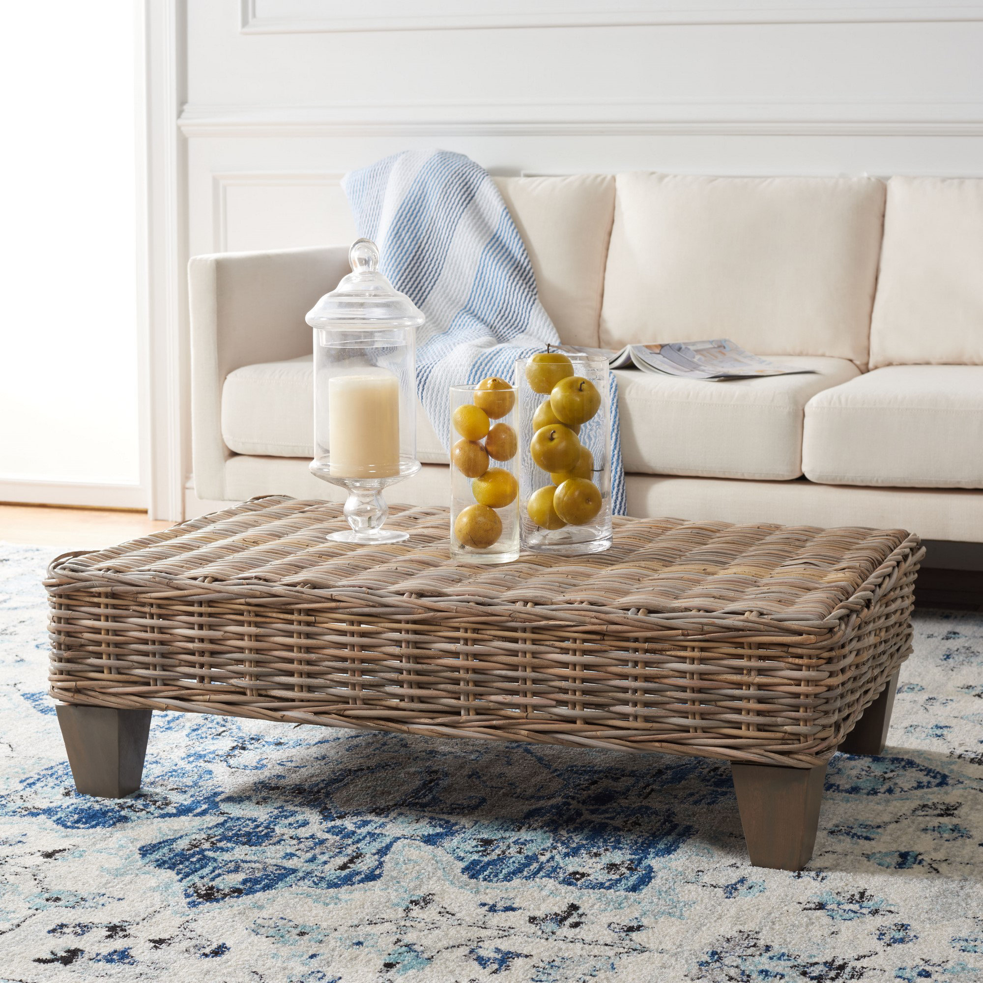 Wicker cocktail table store
